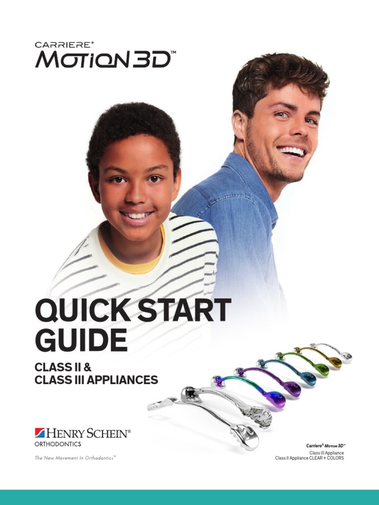 Carriere Motion 3D Class II III Appliance Quick Start Guide | PDF ...