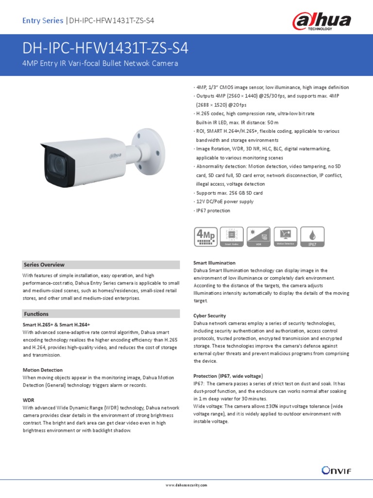 DH-IPC-HFW1431T-ZS-S4_datasheet_20201225 (1) | PDF