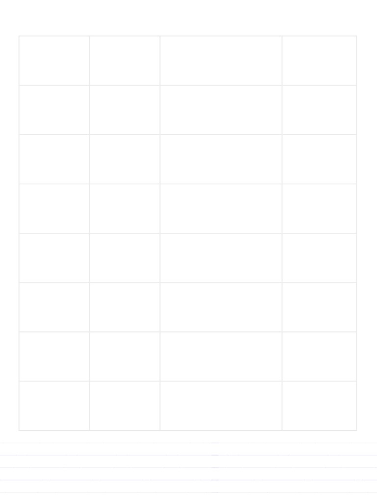 Blank Template Table1 | PDF