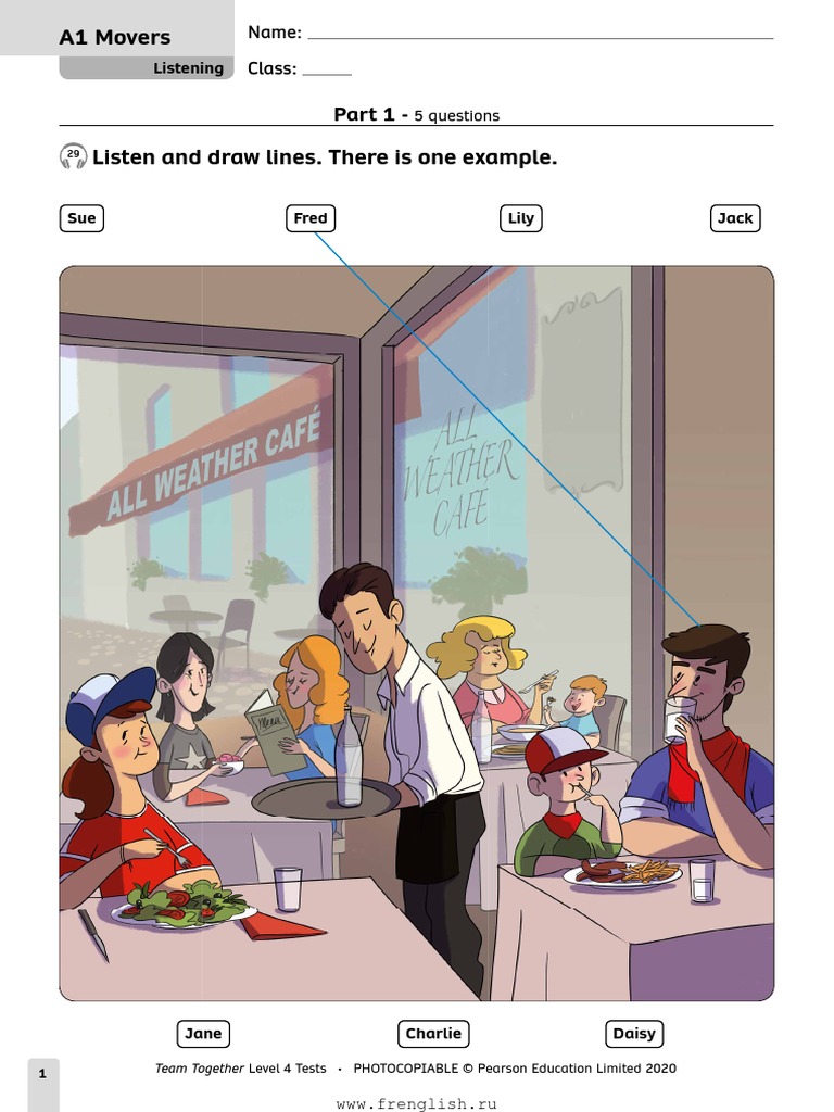 TT4 Tests A1 Movers Preparation | PDF