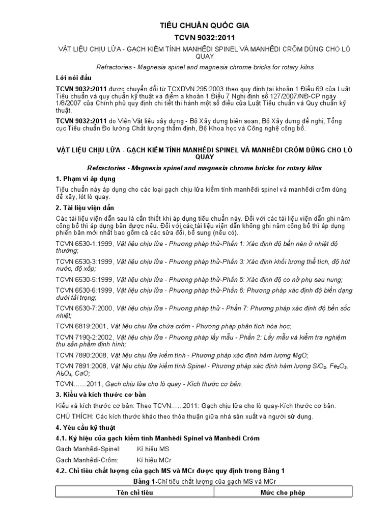TCVN 9032-2011 | PDF