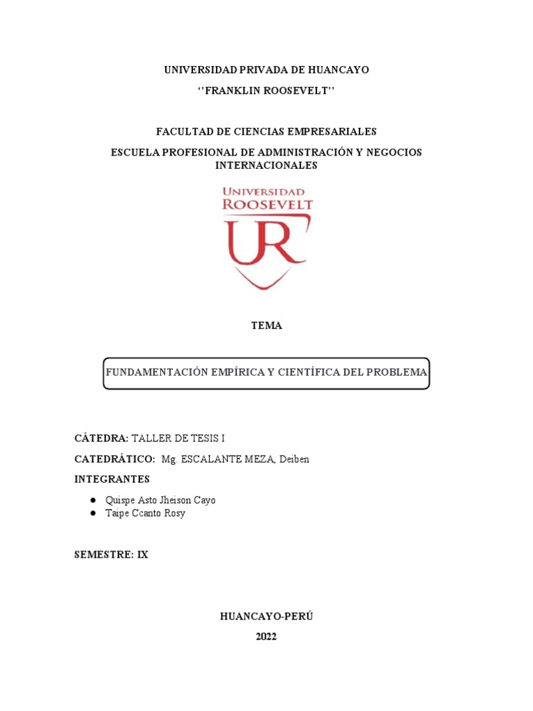 Fundamentacion Empirica y Cientifica | PDF