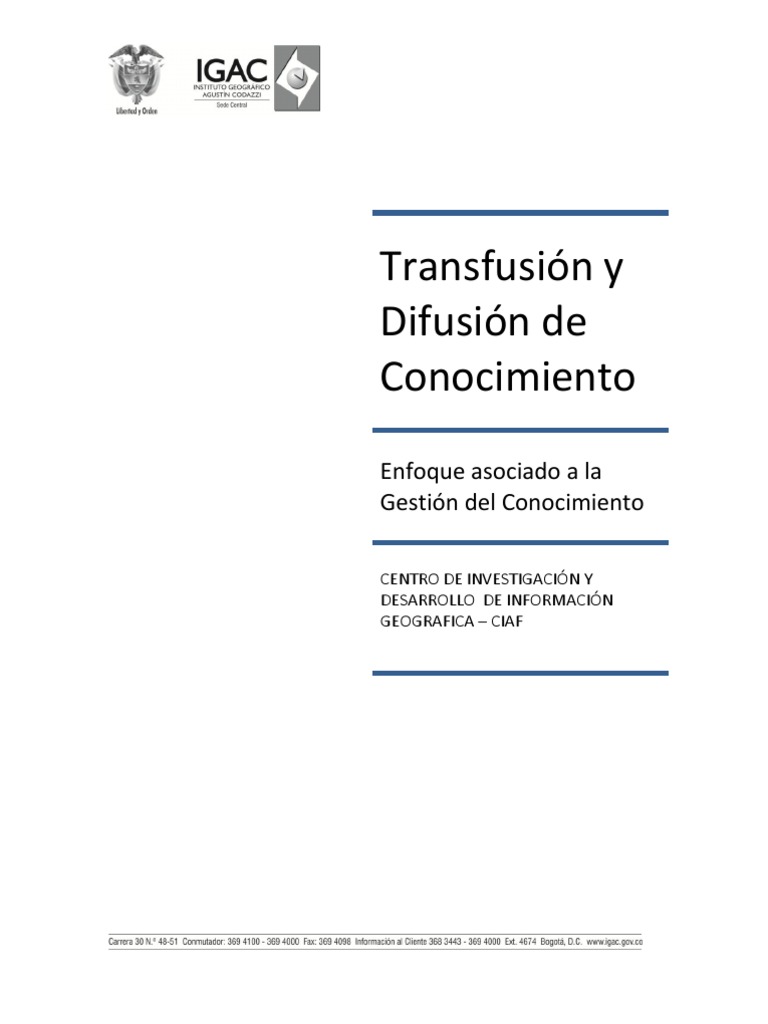 Difusión y Transmisión del Conocimiento | PDF | Conocimiento | Información