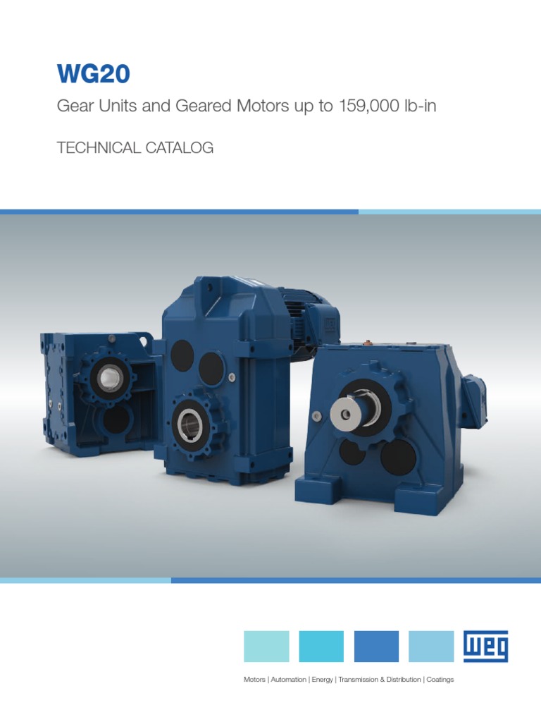 WEG WMO WG20 Gear Units and Geared Motors 50116553 Brochure English Web ...