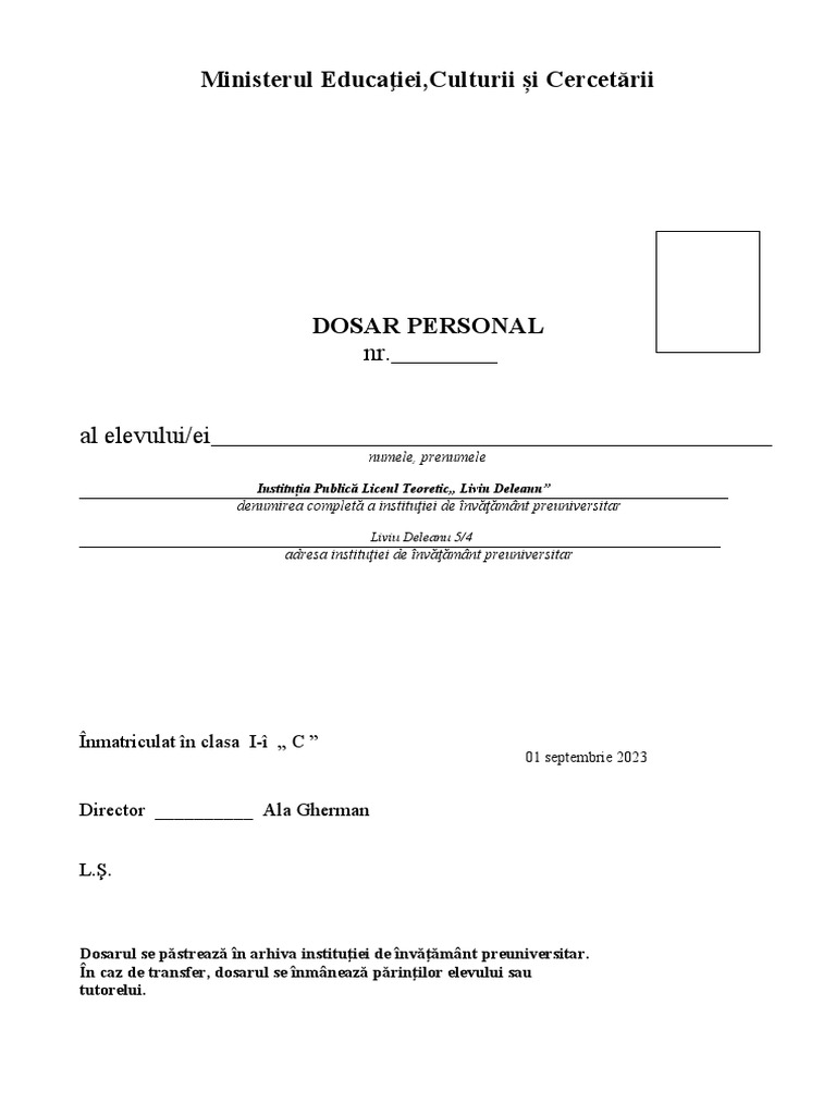 dosar-personal | PDF