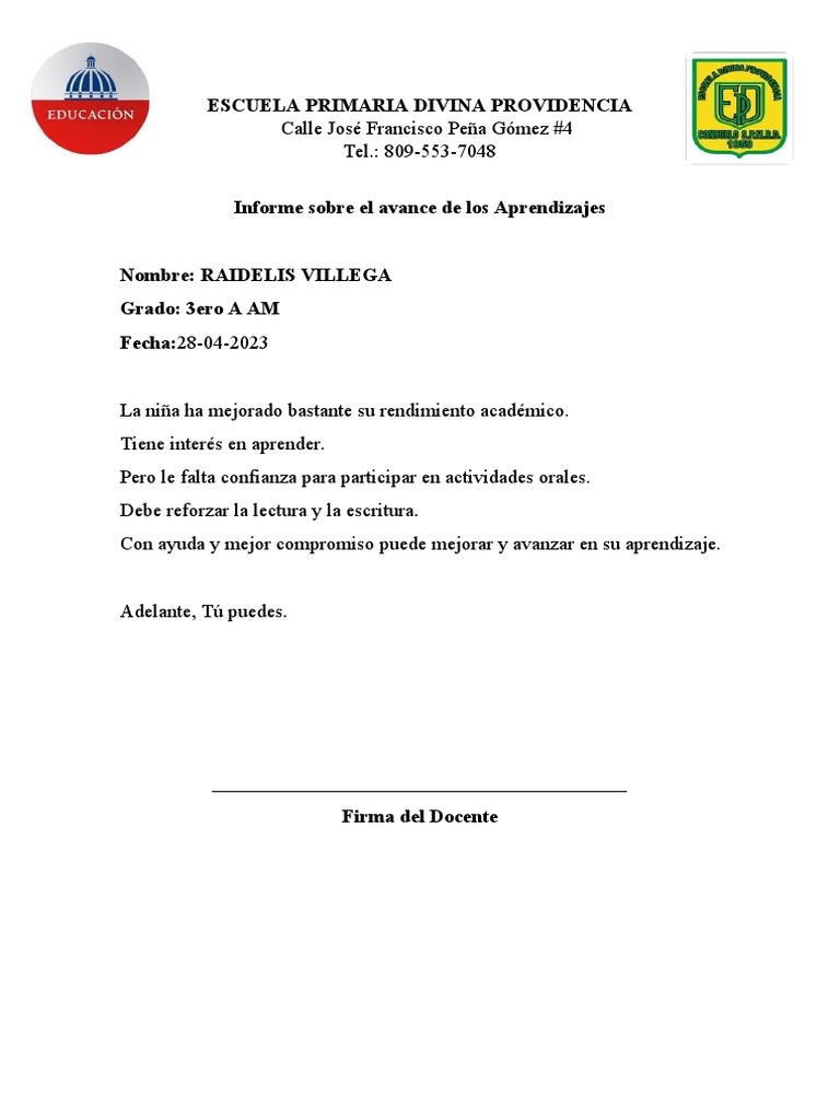 iNFORME DE LECTURA AM 3A | PDF