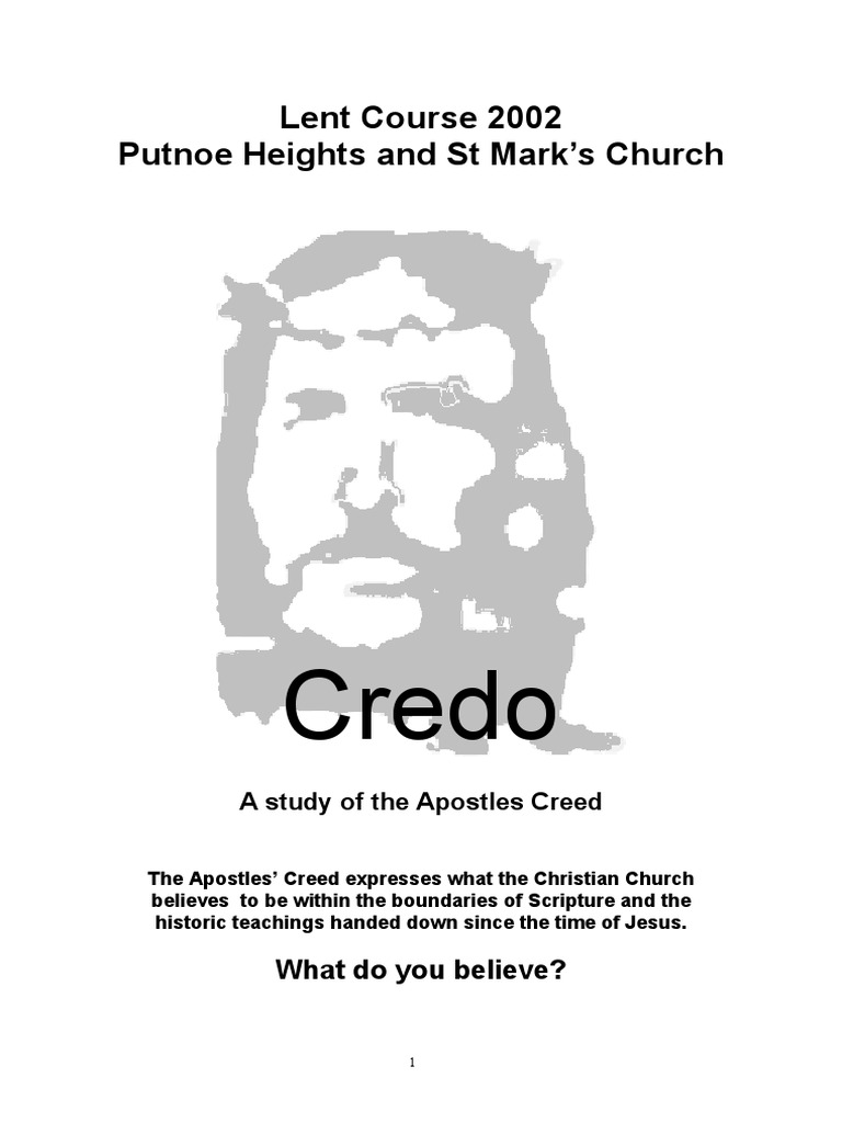 Credo - A STUDY OF APOSTOLS CREED | PDF