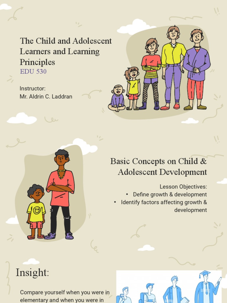 Lesson 1 - Basic Concepts On Child & Adolescent Development | PDF