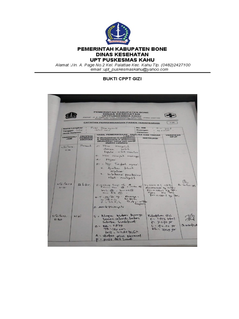 3 5 1 E Bukti Cppt Gizi Pdf