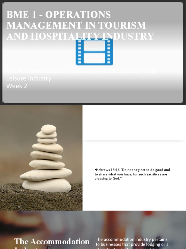 Operations Management in Tourism and Hospitality Industry Week 2 | PDF