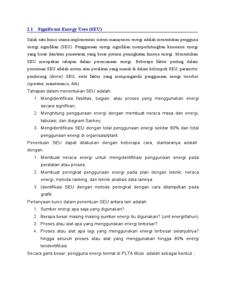 Significant Energy Uses | PDF