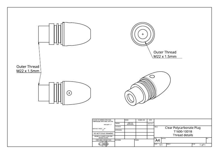 Polycarb Sealed Plug T1600_1001B | PDF