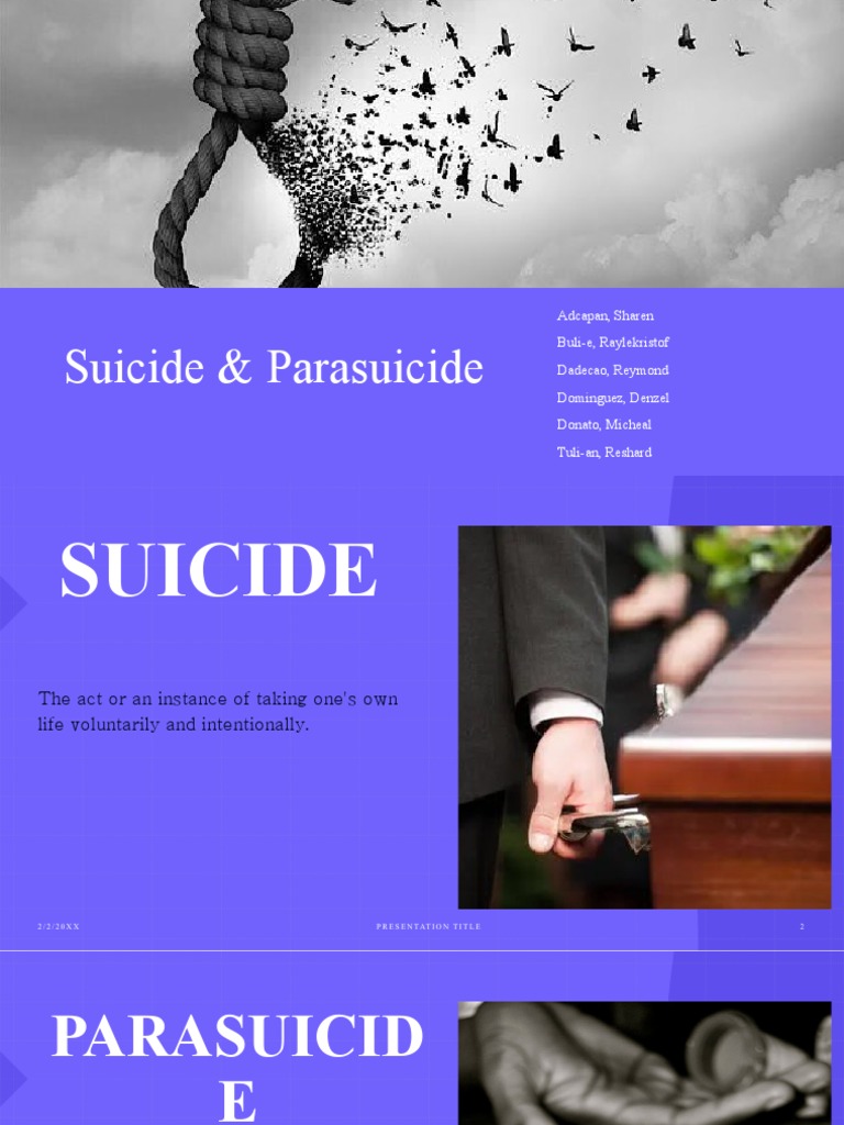 Suicide & Parasuicide | PDF | Social Science | Self-Improvement