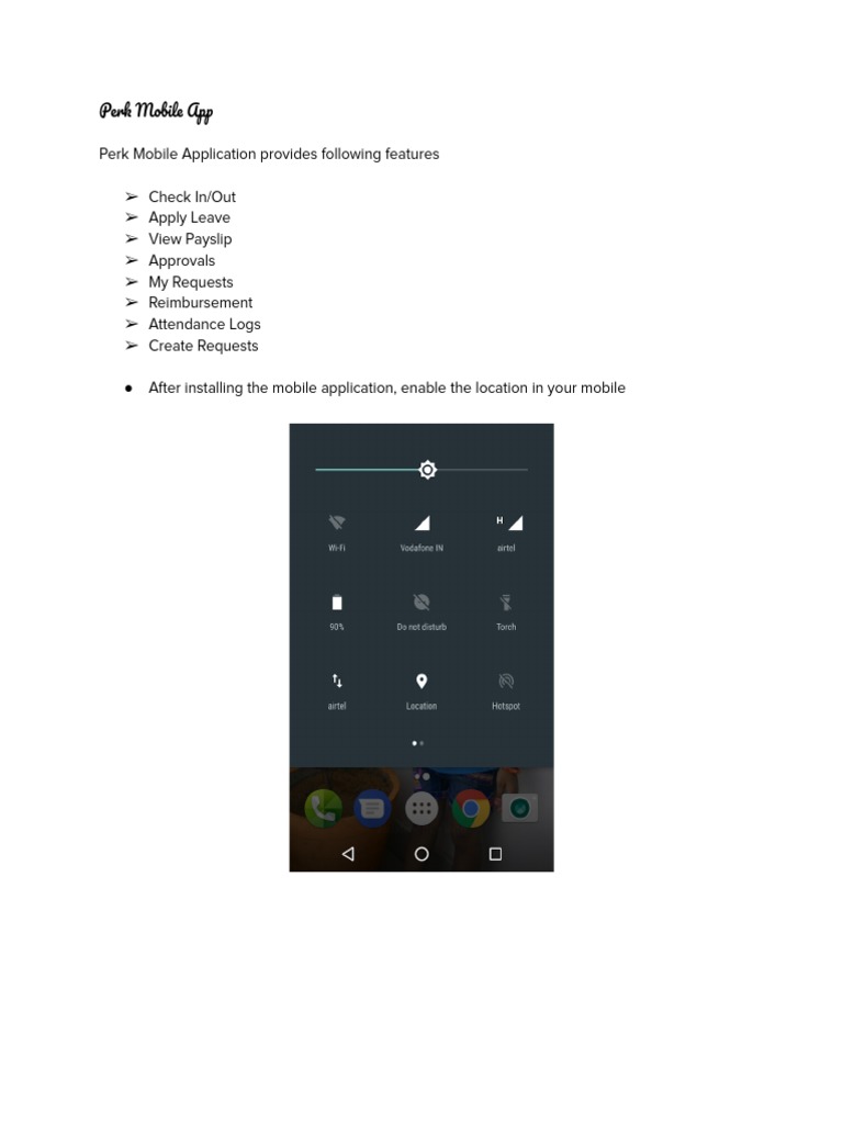 Perk Mobile App User Guide Document | PDF