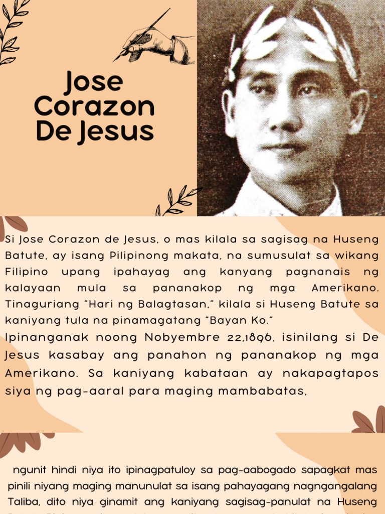 Talambuhay Ni Jose Corazon de Jesus | PDF