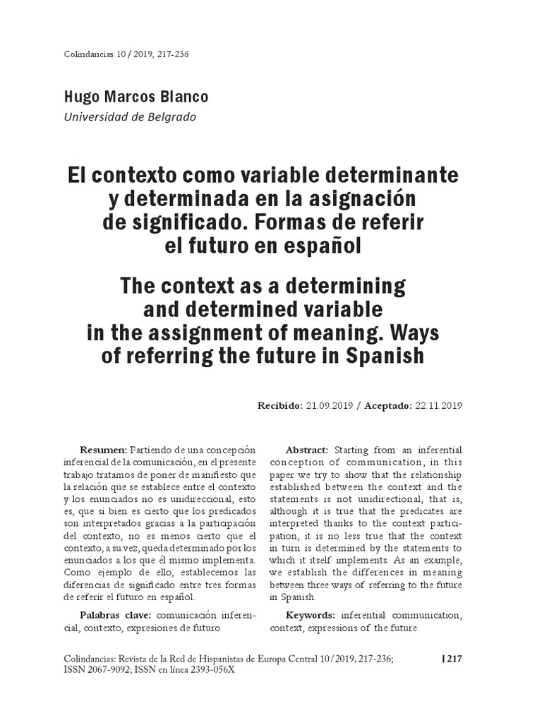 Hugo Marcos Blanco: Universidad de Belgrado | PDF | Artes del lenguaje ...