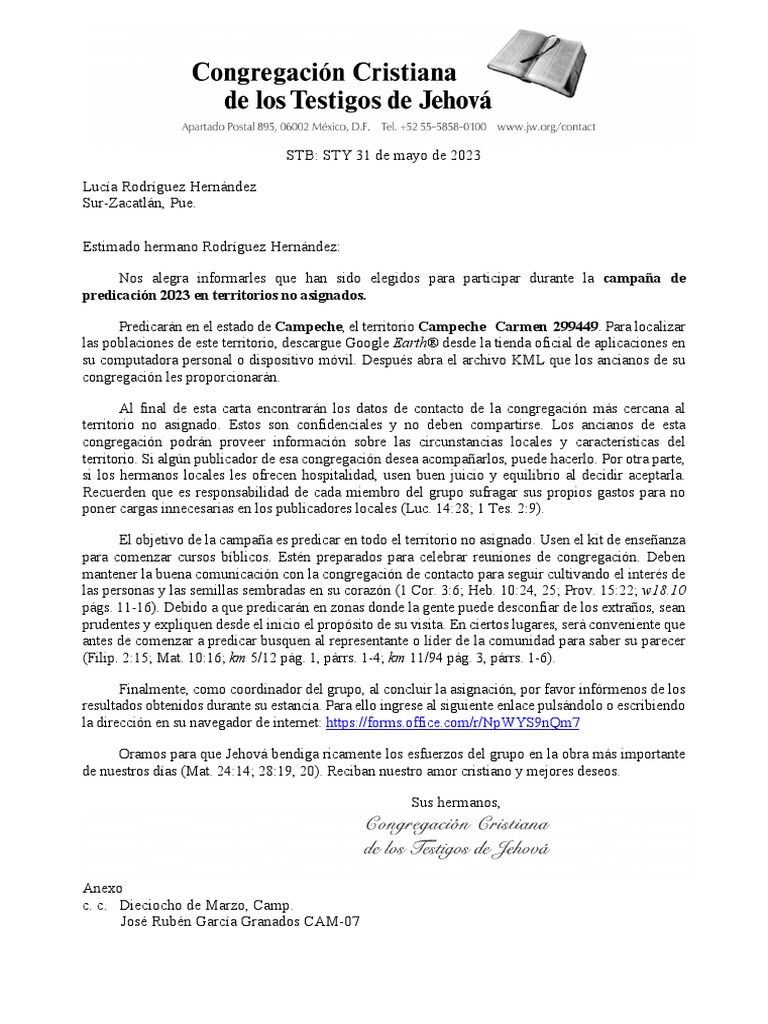 TNA Carta Al Coordinador Del Grupo | PDF TNA Carta Al Coordinador Del Grupo | PDF