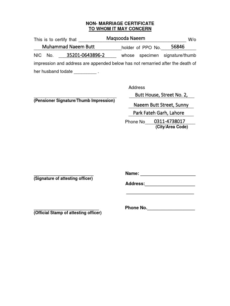 Non Marriage | PDF | Law