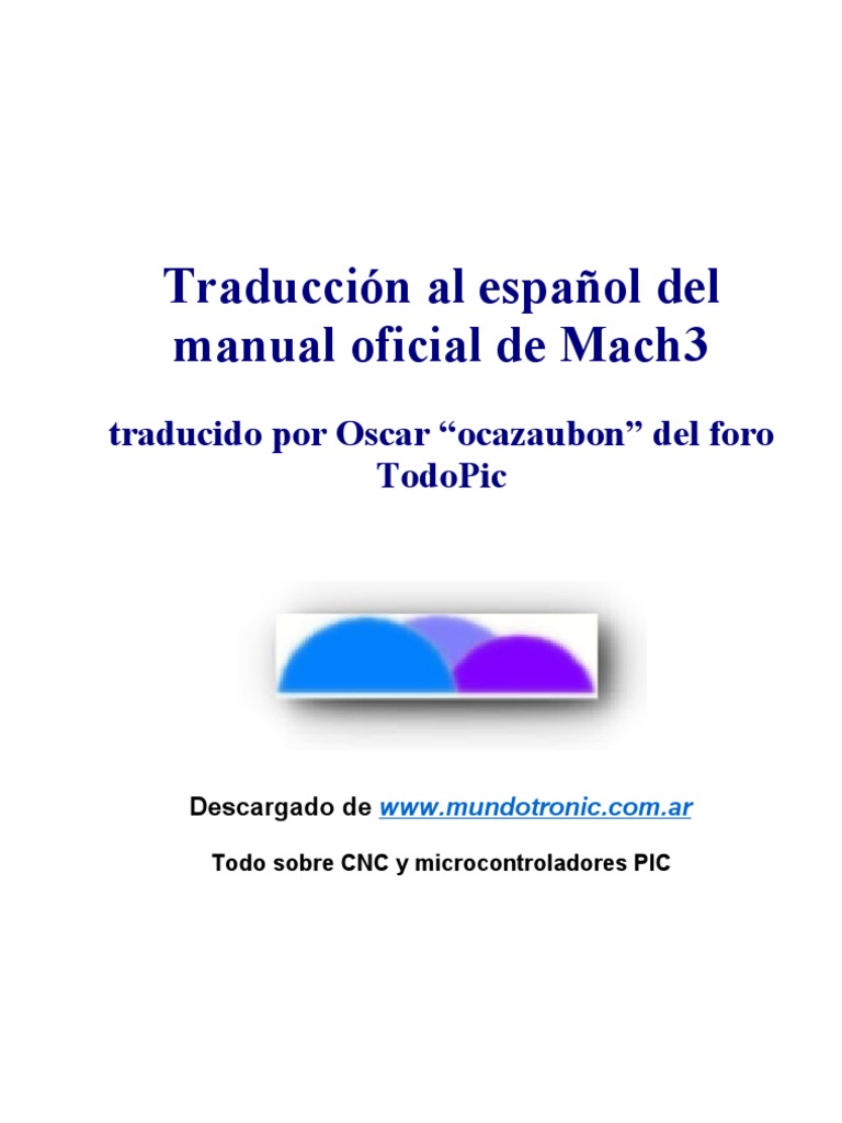 Manual Mach3 - Español | PDF | Programa de computadora | Programación
