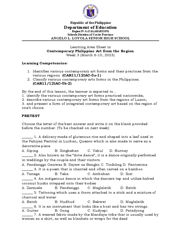 Various-Art-Works-From-The-Philippines-Cpar-Las-Week4 (2) 1 | PDF