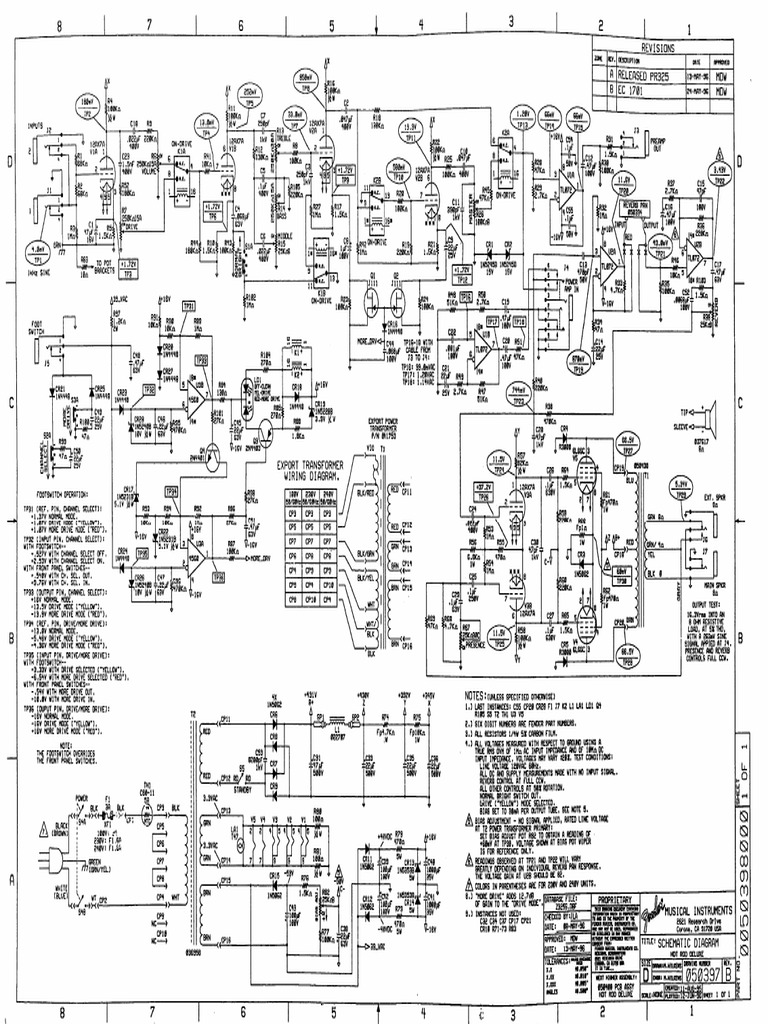 Fender Hot Rod Deluxe Schematic Pdf 9485
