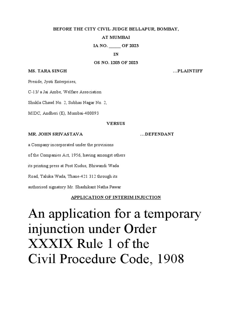 Interim Application | PDF