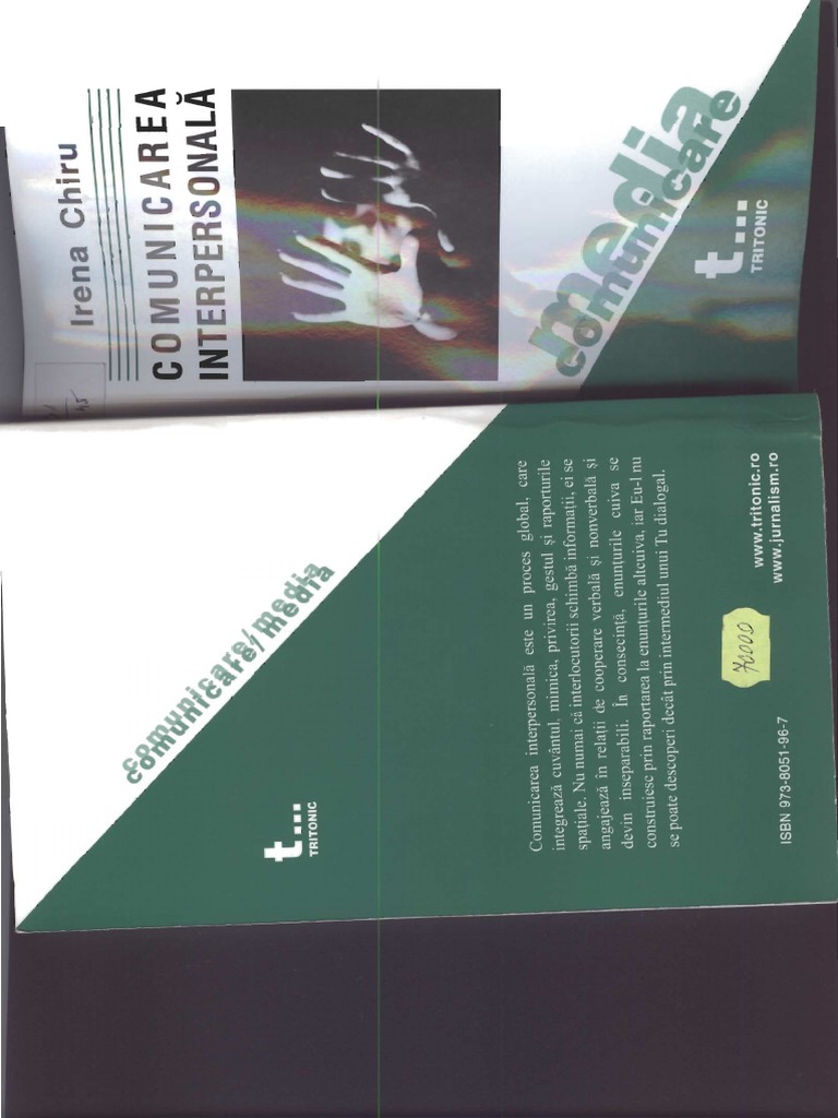 Irena Chiru - Comunicarea Interpersonala - 230410 - 092837 | PDF