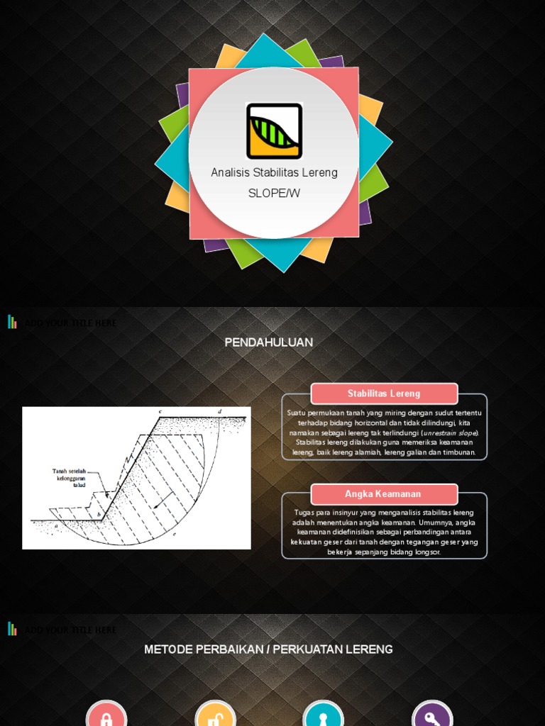 Analisis Lereng Dengan Slope W | PDF