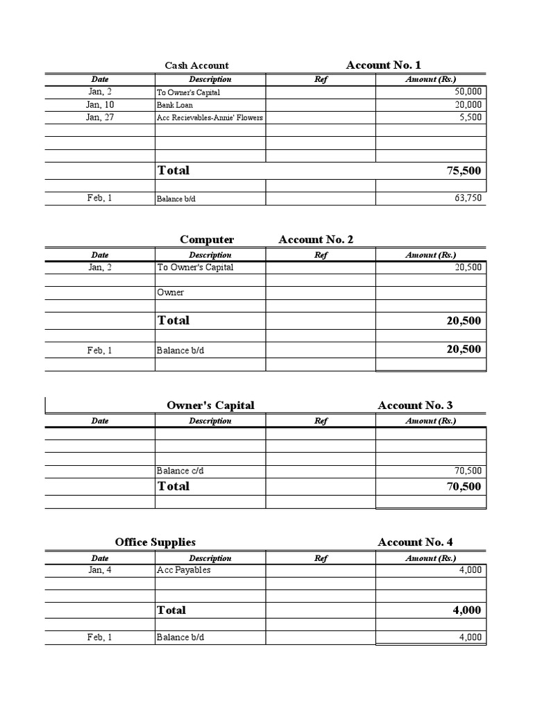 Templete Standard General Ledger | PDF