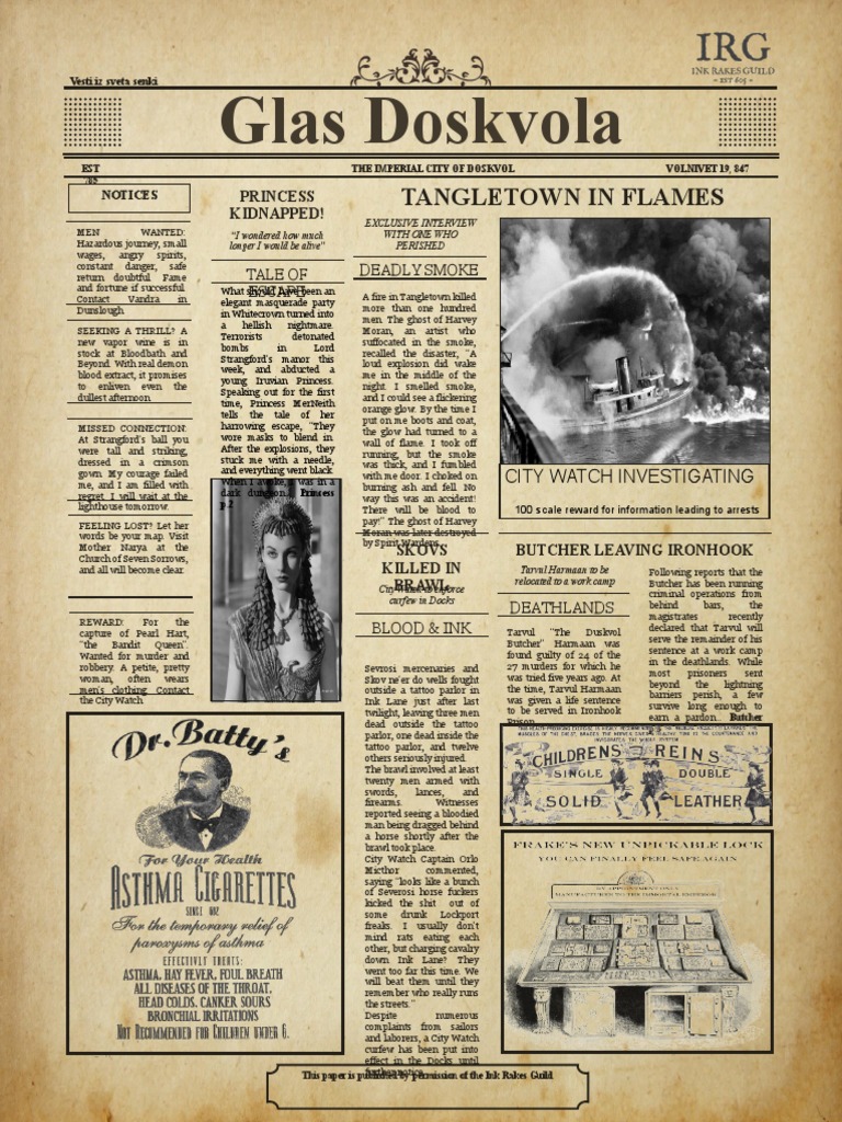 The Doskvol Echo - 1 | PDF