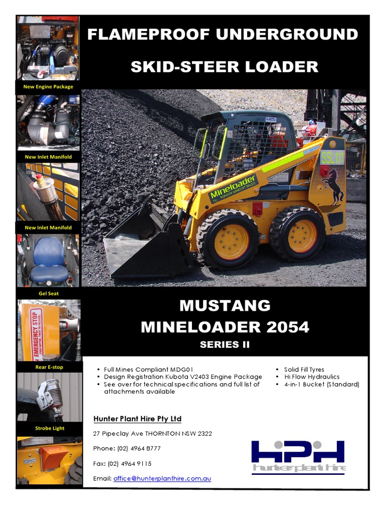 Flameproof Skid-Steer Loader Specs | PDF
