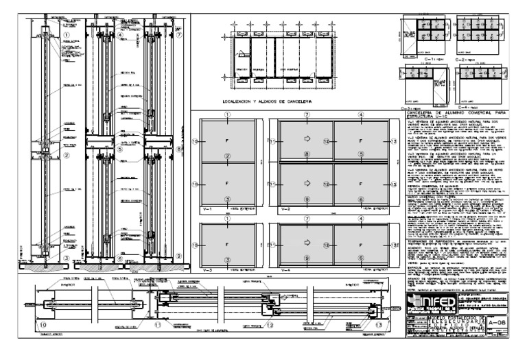 A-08 - Canceleria, Alzados y Detalles | PDF