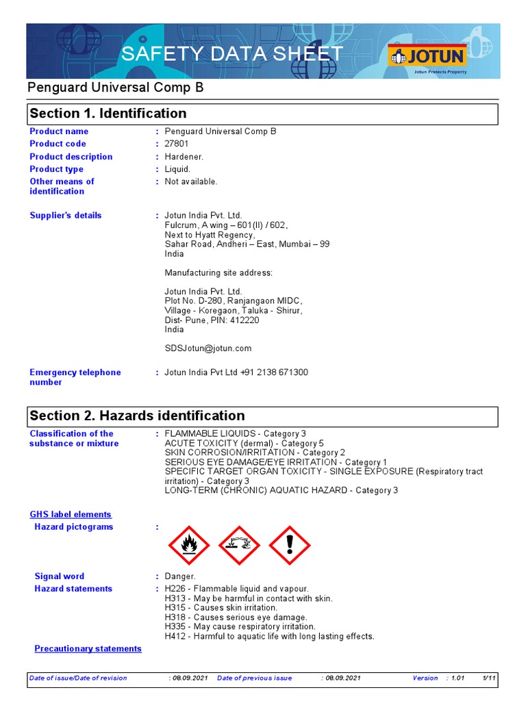 Penguard UNI Comp B | PDF