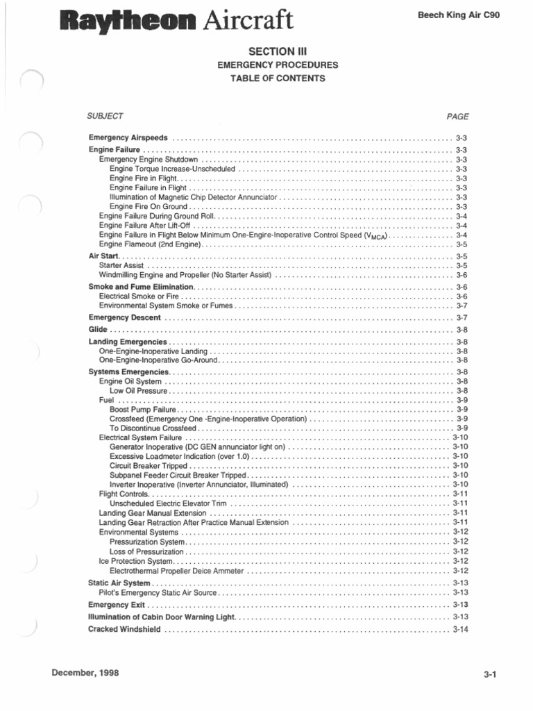 3 Emergency Procedures | PDF