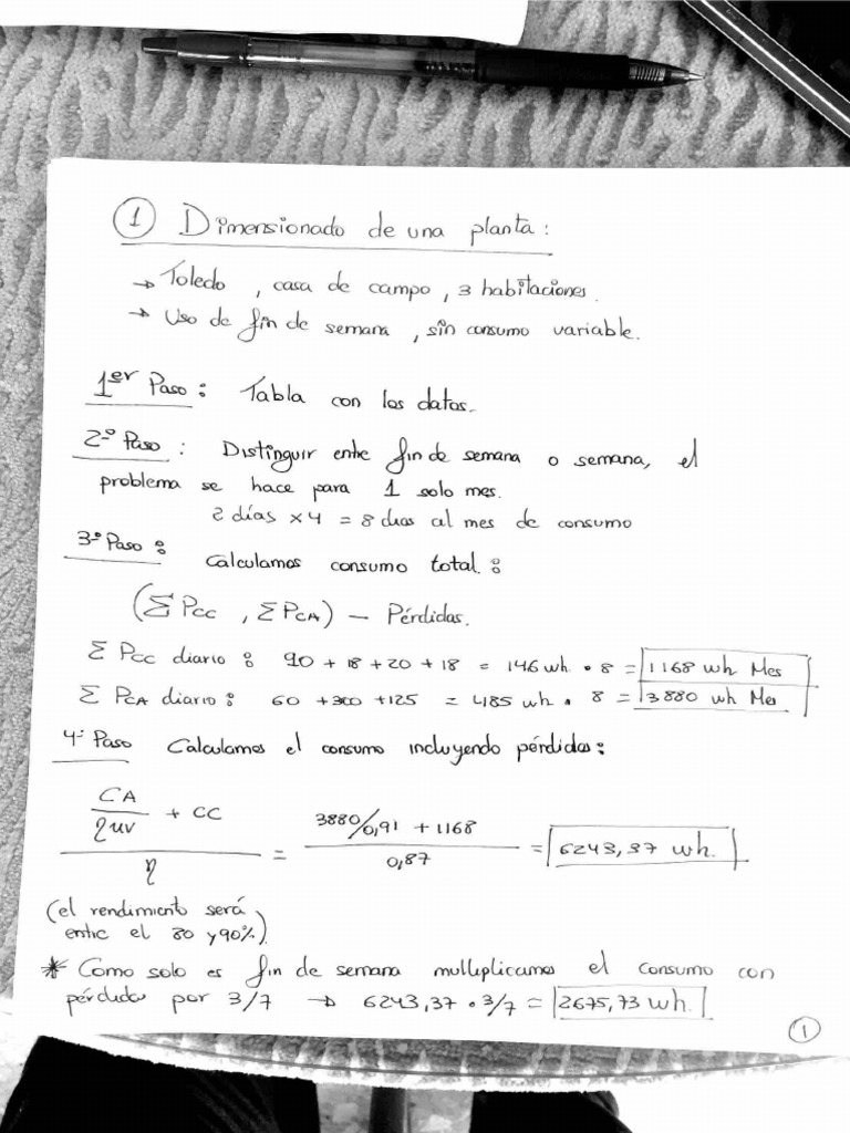 Problema Tipo 1 Dimensionado | PDF