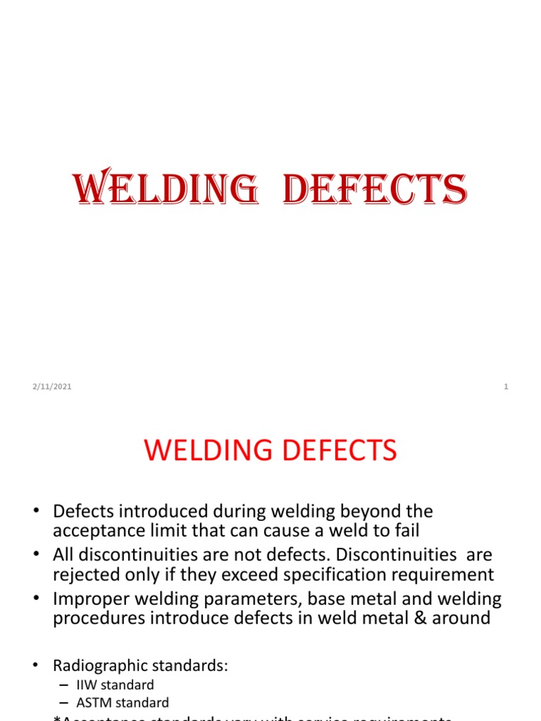 Defects & Remedies in Welding | PDF