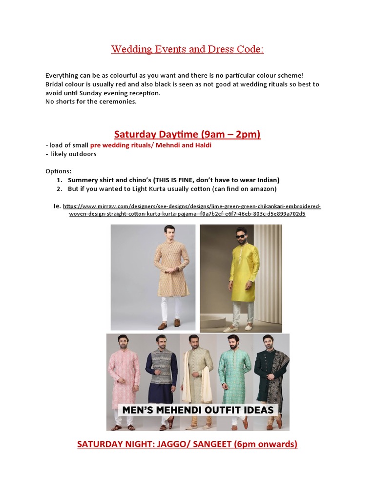 Wedding-Events-and-Dresscode-Men | PDF