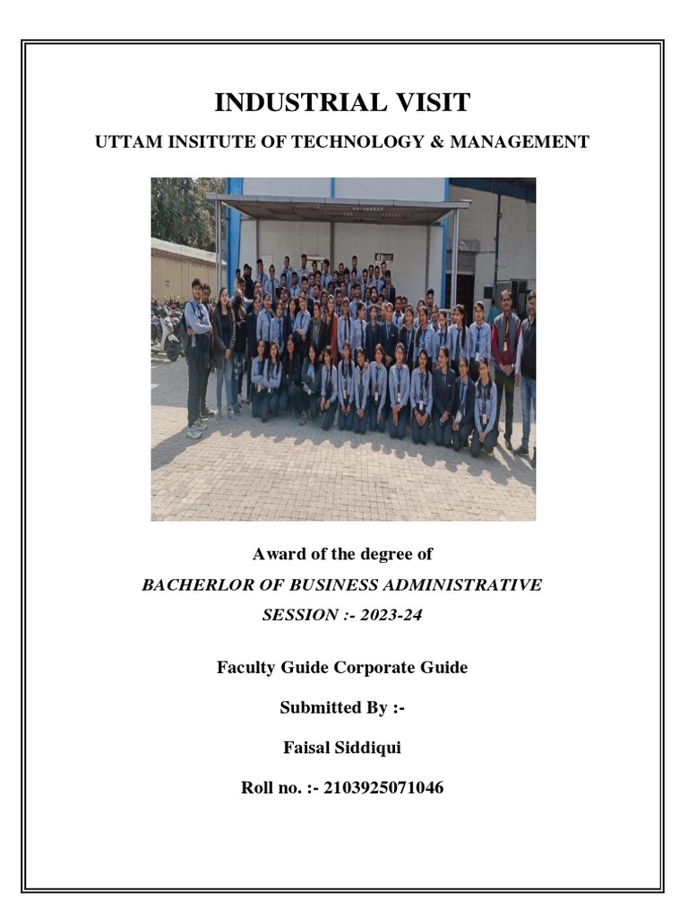 DAWAR FOOTWEAR INDUSTRIAL VISIT REPORT OF (Faisal Siddiqui) | PDF