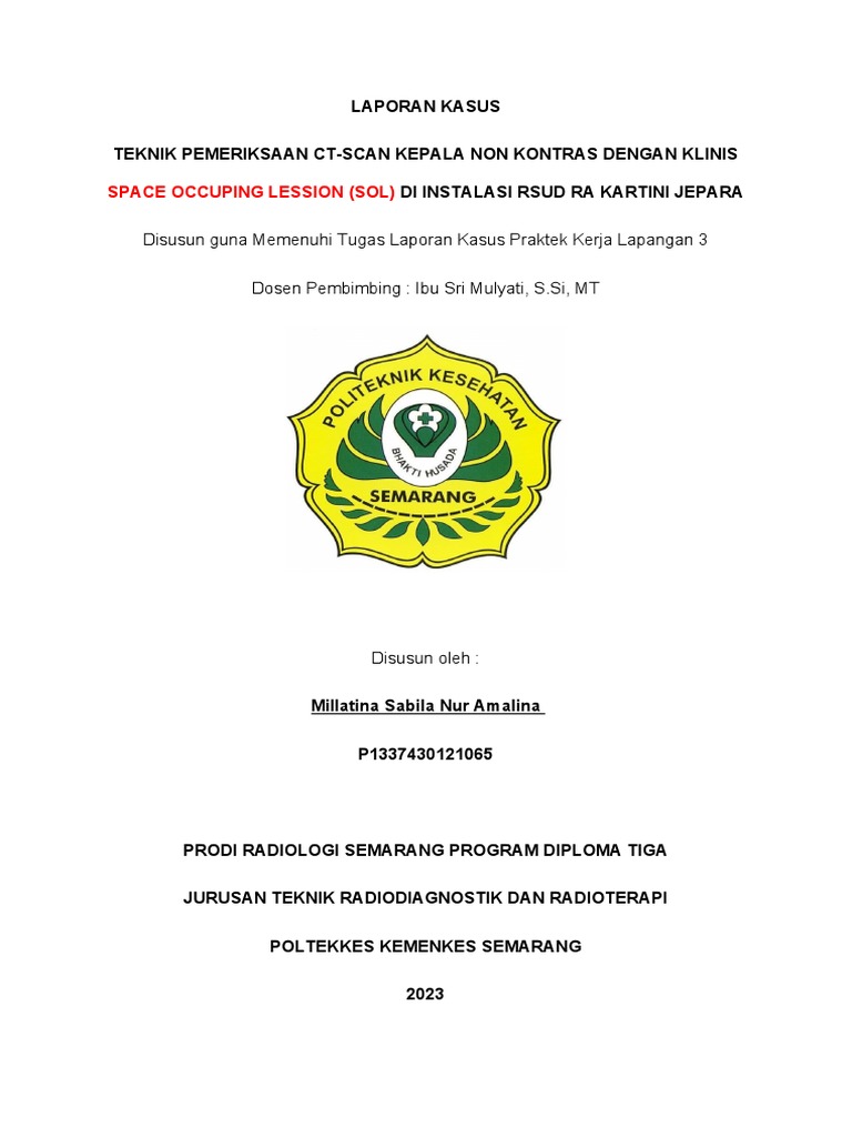 LK 3 CT-Scan Kepala SOL | PDF