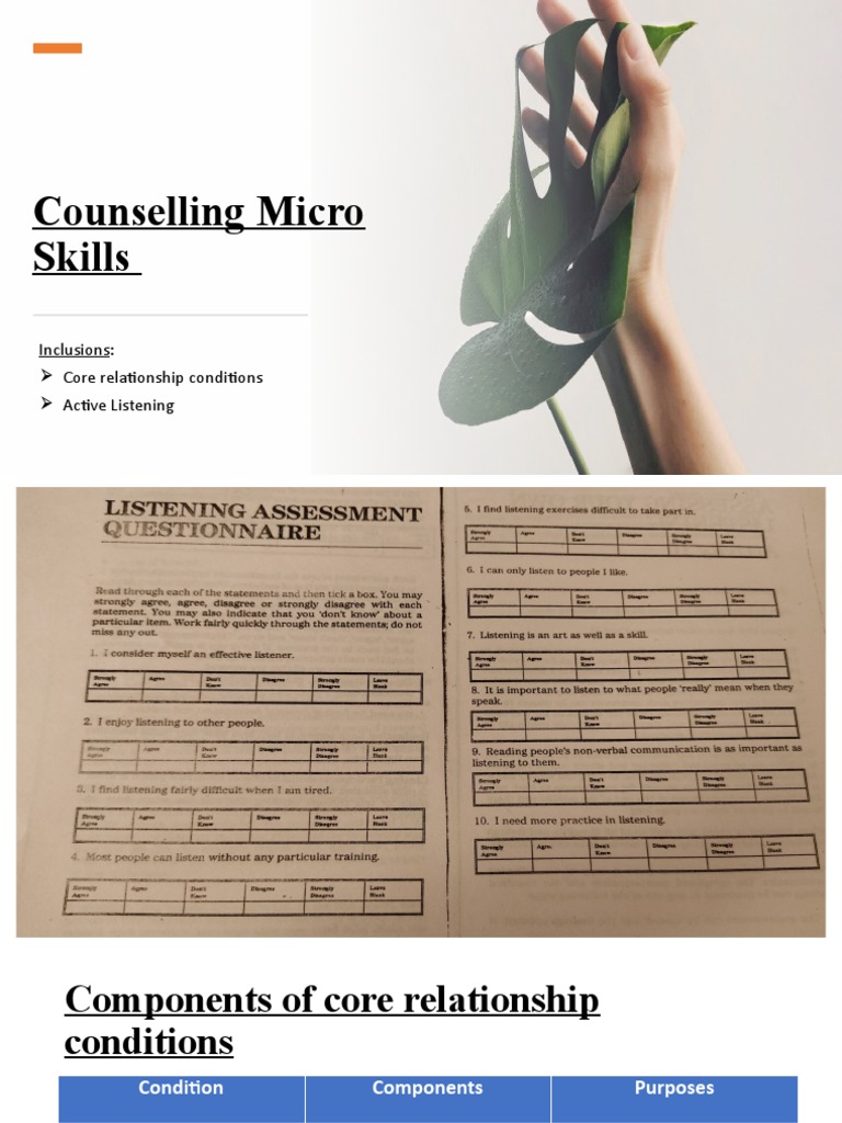Counselling Micro Skills Guide | PDF | Career & Growth