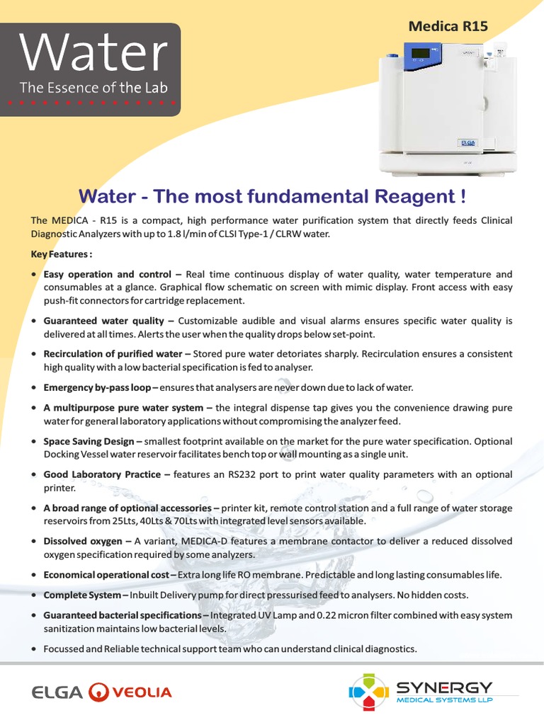ELGA Medica R15 Brochure | PDF