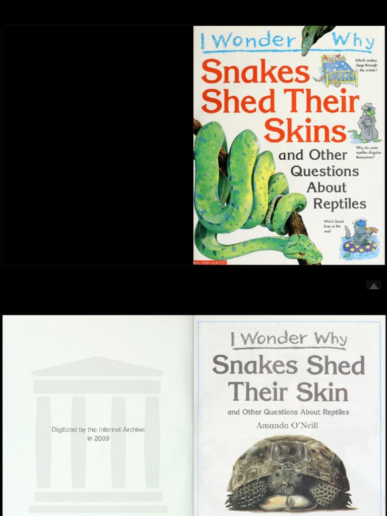 I Wonder Why Snakes Shed Their Skins and Other Questions About Reptiles ...