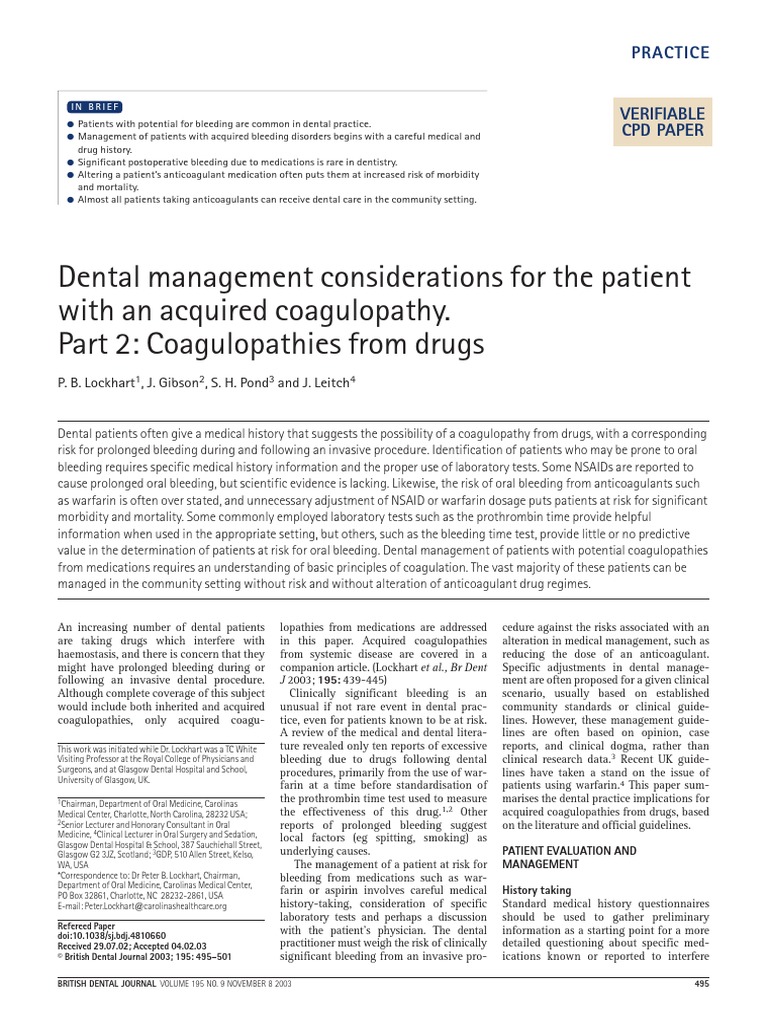 British_Dental_Journal_2003._Dental_management_considerations_for_the_patient_with_an_acquired ...