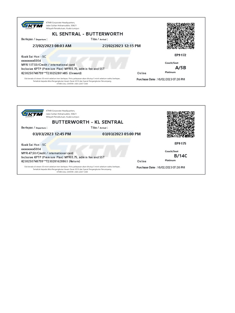 ETS - Intercity - Ticket | PDF