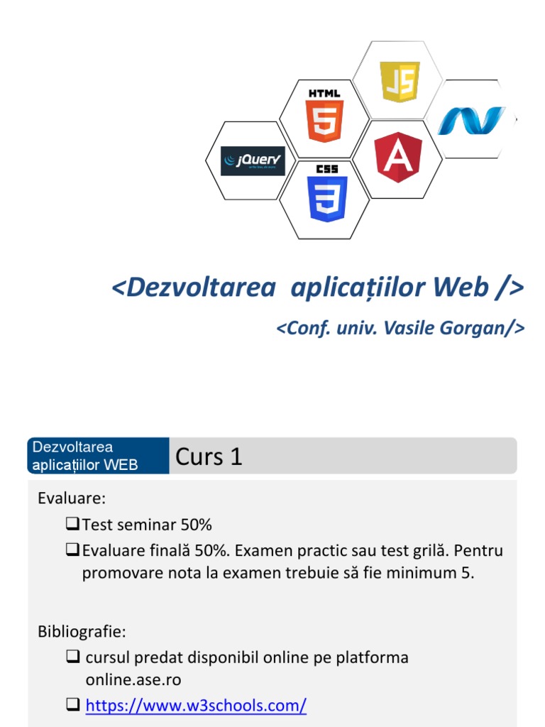 Dezvoltarea Aplicatiilor Web | PDF