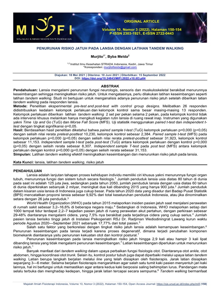 Jurnal Jalan Tandem | PDF