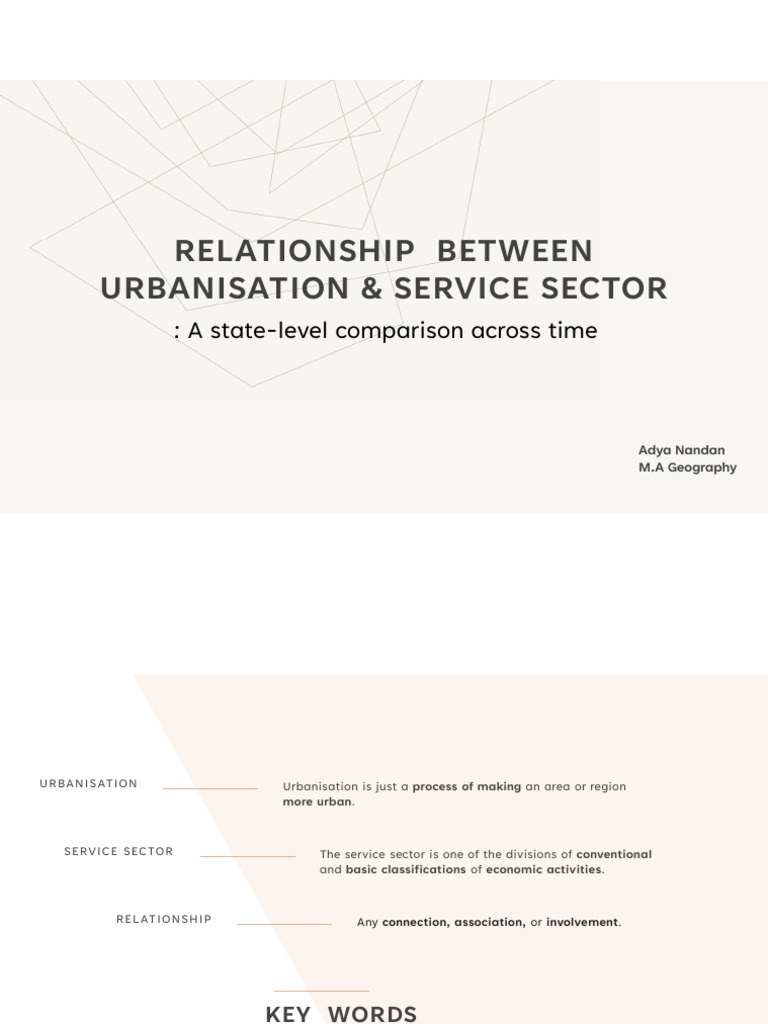 Urbanisation and Service Sector Trends | PDF