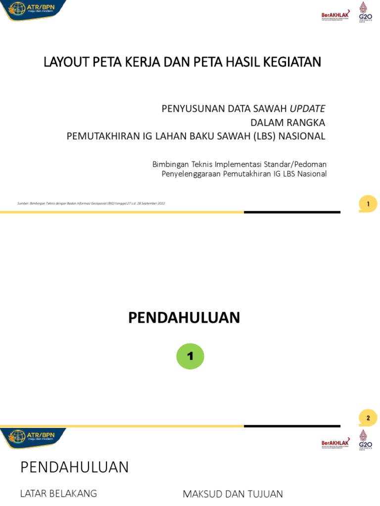 Kelengkapan Layout Peta Kerja dan Hasil | PDF