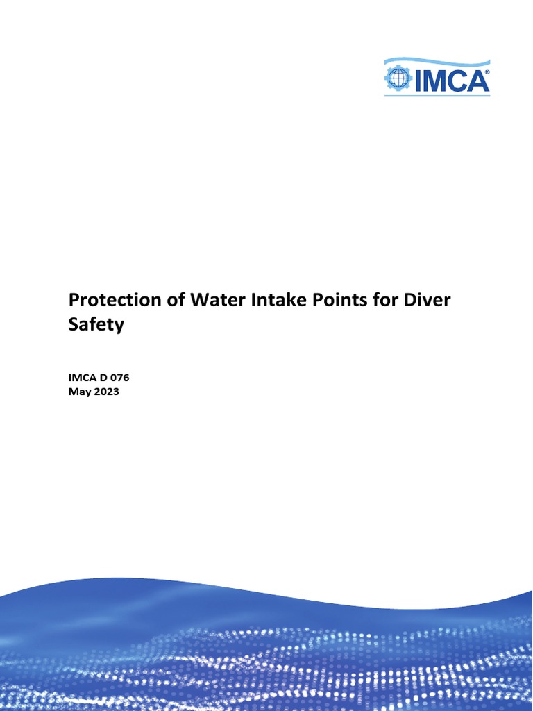 Diver Safety: Water Intake Protection | PDF