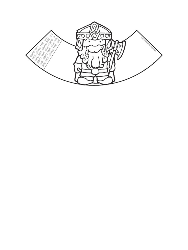 2020-0502+Gimli+Lord+of+the+Rings+Coloring+Page+StephenbaranyCOM | PDF